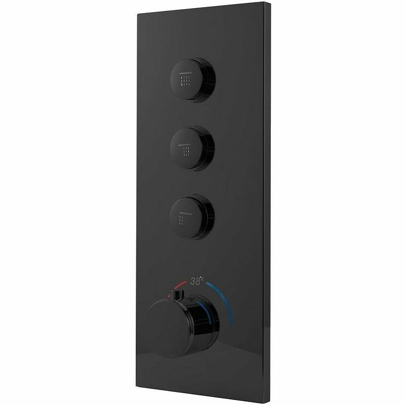 Смеситель для душа Vincea VSCV-433TMB с термостатом Черный матовый