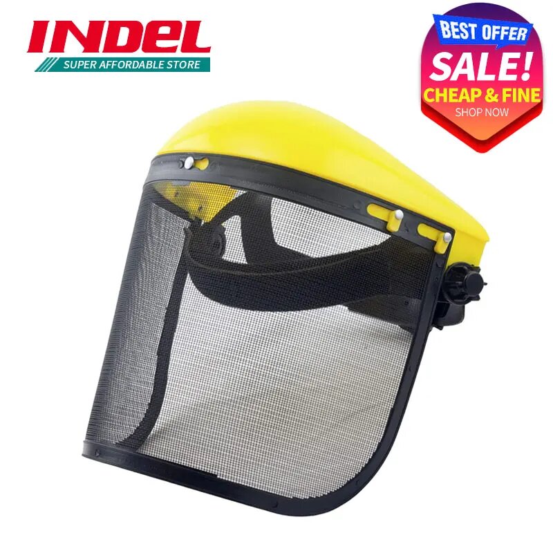 Защитный щиток INDEL, желтый, Face mask(1pc)