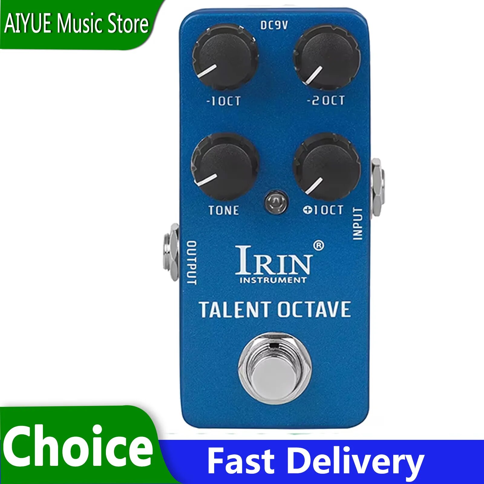 Электрогитарная педаль эффектов IRIN RS-19 Talent Octave, True Bypass, миниатюрная, одиночная, аксессуары и запчасти для гитары