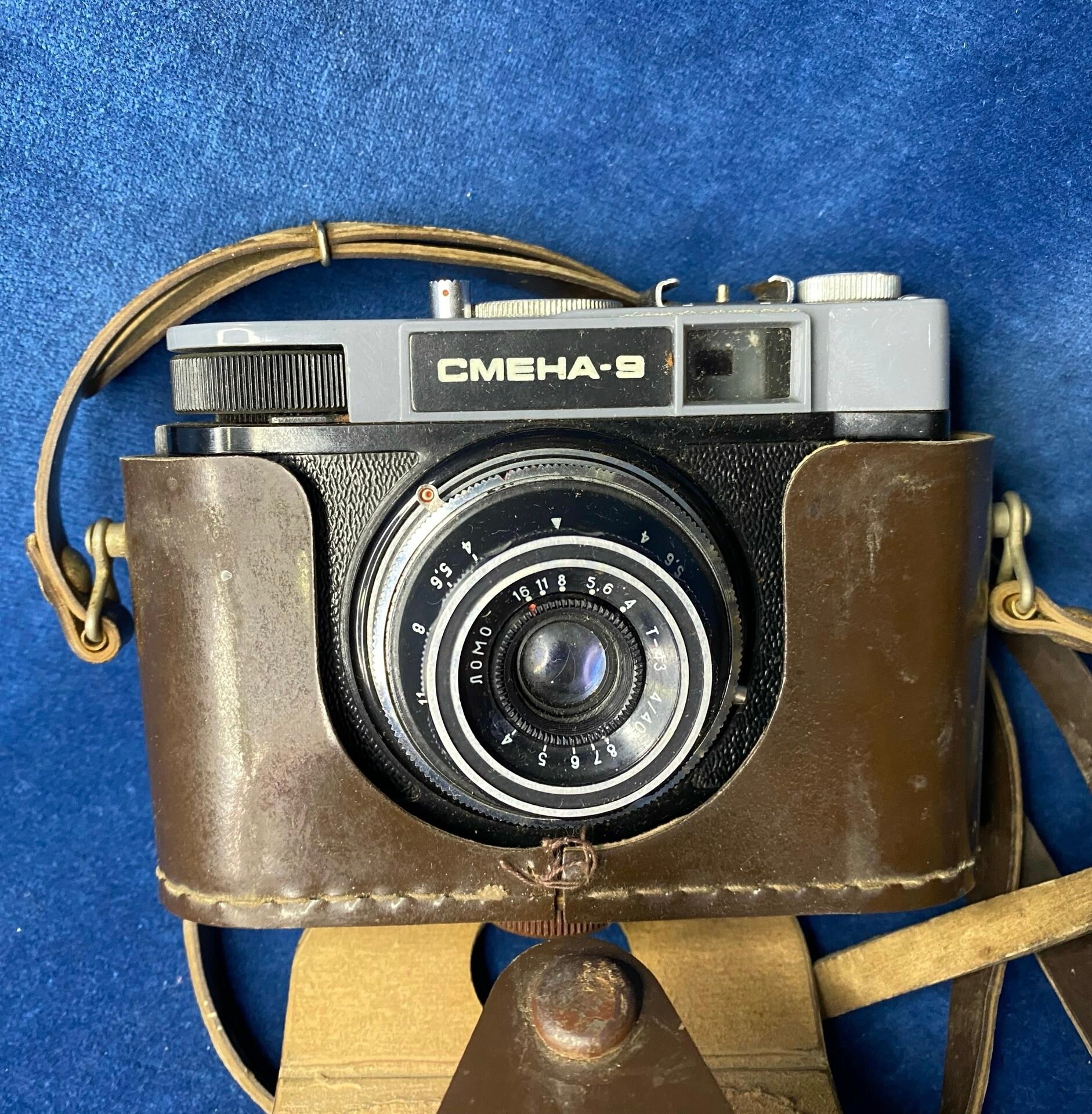 Винтажный советский фотоаппарат смена - 9, ломо, Т-43, 4/40, СССР