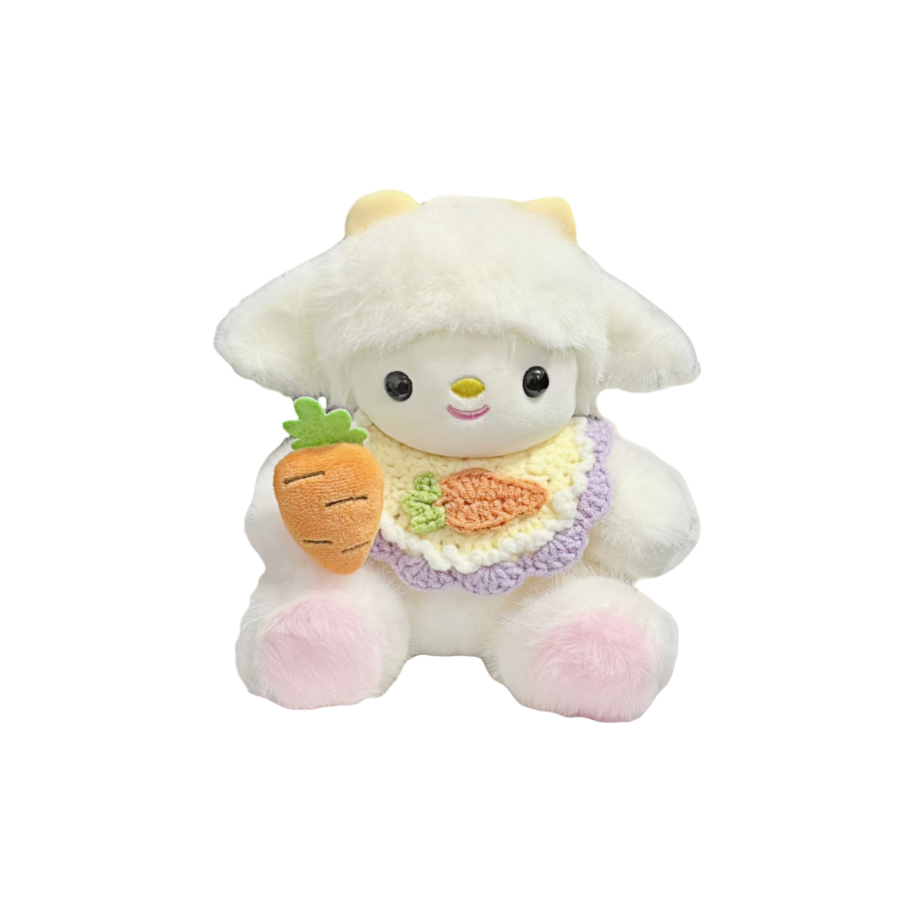 Плюшевые игрушки-овечки унисекс LALABABY Carrot Good Sheep (with Suction Cup), 20 см