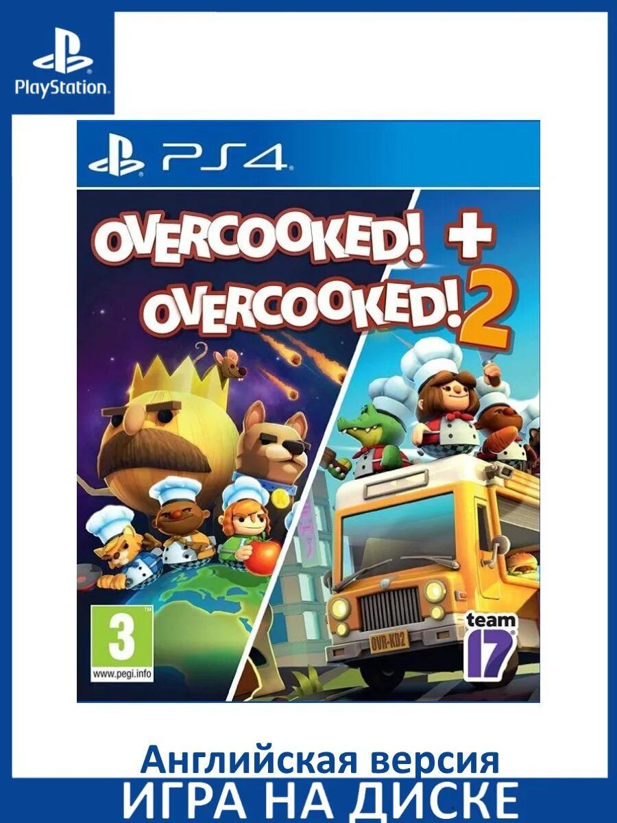 Игра Overcooked + Overcooked 2 для PlayStation 4 ( Английская версия)