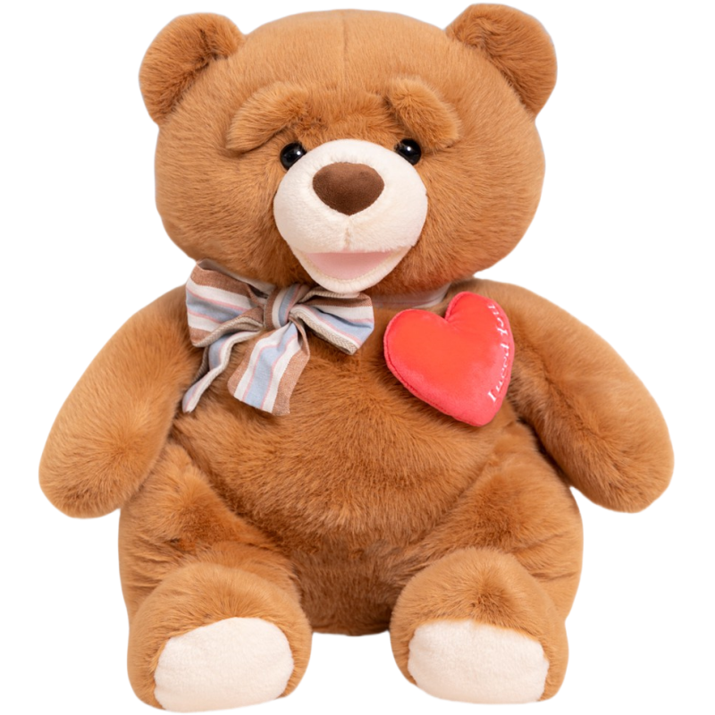 Плюшевая кукла унисекс Little Cucu Медведь Бьющееся сердце, 50CM EU