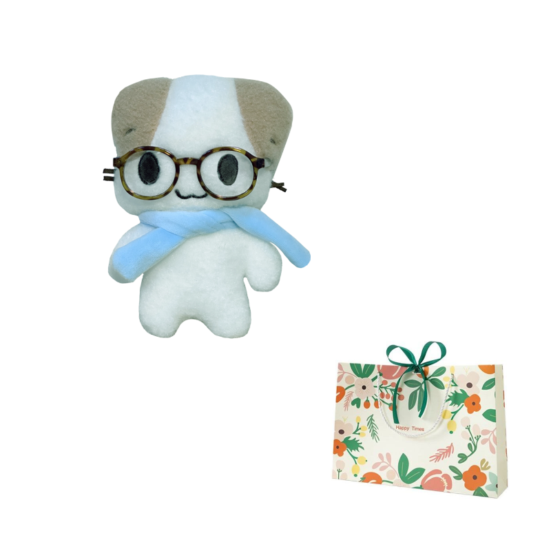 Подарочная сумка унисекс AECELI цветочный принт, 14CM EU, Scarf Cotton Candy Cat+Glass