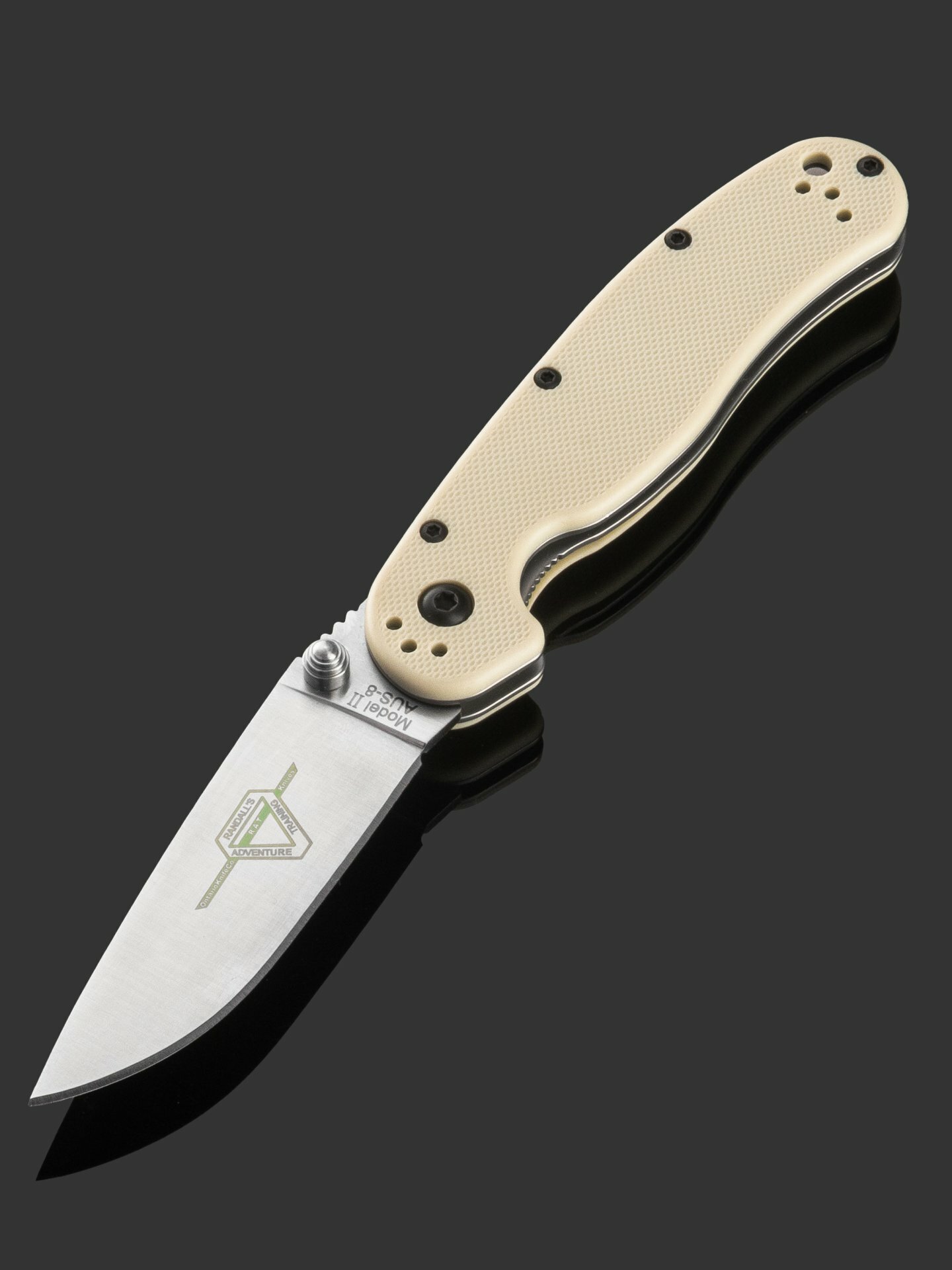 Складной нож Ontario RAT Model II ON8861BONE, сталь AUS-8, рукоять Ivory GRN