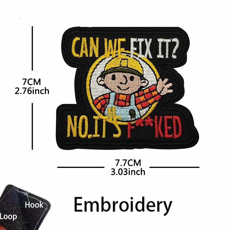 Патчи NYAConfetti "Can We Fix It?" Hk165-17-Boy-1 PCS