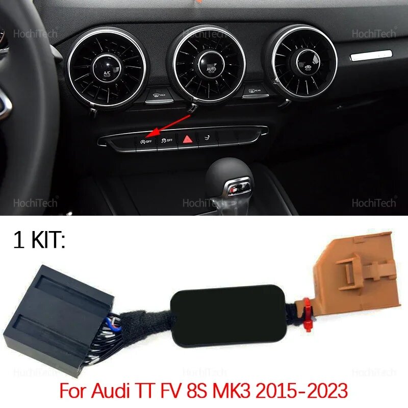Для Audi TT FV 8S MK3 2015-2021 2022 2023, система запуска и остановки двигателя, выключение устройства, датчик управления, заглушка, провод клитора