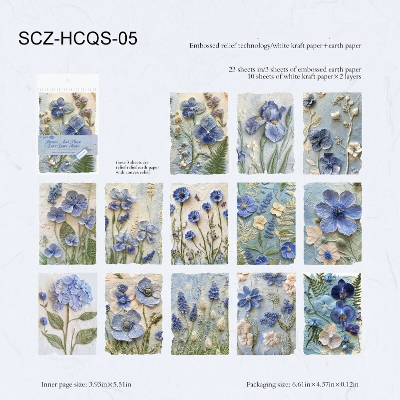 Блокнот с цветами SCZ-HCQS-05, 25 листов