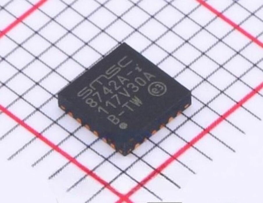 MICROCHIP LAN8742AI-CZ-TR Буфер/драйвер/трансивер VQFN-24-EP(4x4), 1шт
