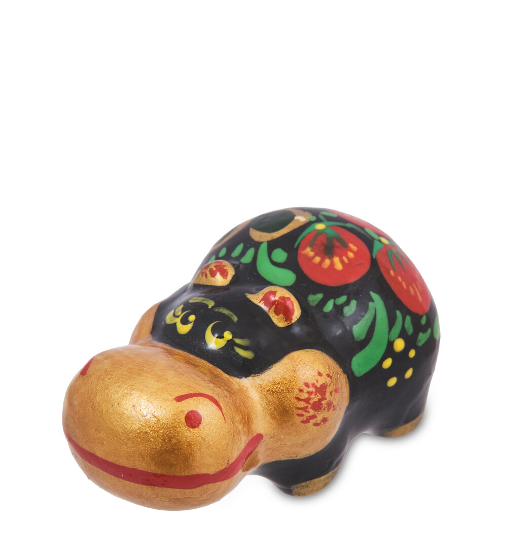 Фигурка Бегемот мал. хохлома (Гжельский фарфор) ГЛ- 968 113-7014063