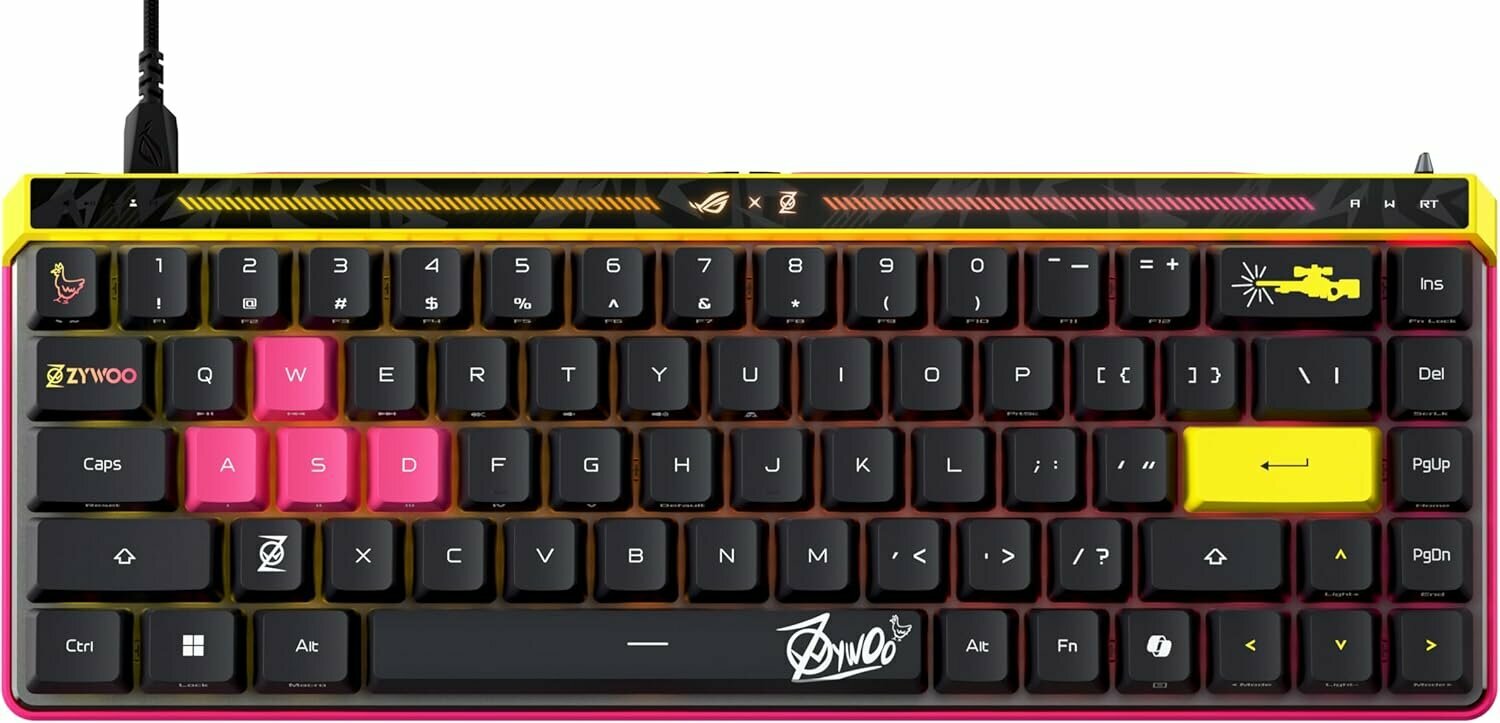Клавиатура ASUS ROG Falchion Ace HFX TKL ZywOo Edition 65% Dual USB-C, 8000 Hz Английская раскладка