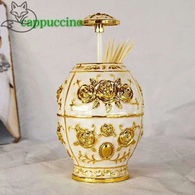 Подставка для зубочисток автоматическая Яйцо Фаберже