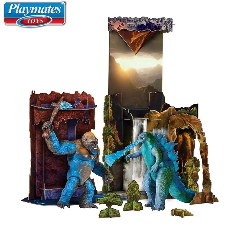 Фигурка Playmates toys 2024 кино(Годзилла и Конг: Новая империя), Годзилла против Кинг Конга -enj