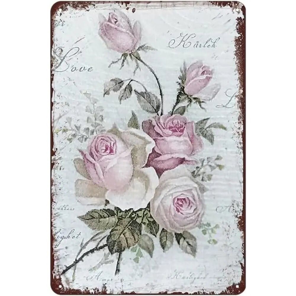 Металлические вывески Wildflower Винтажная металлическая жестяная вывеска 20x30 см