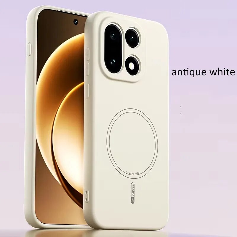 Чехол OnePlus 15 antique white, магнитный, силикон