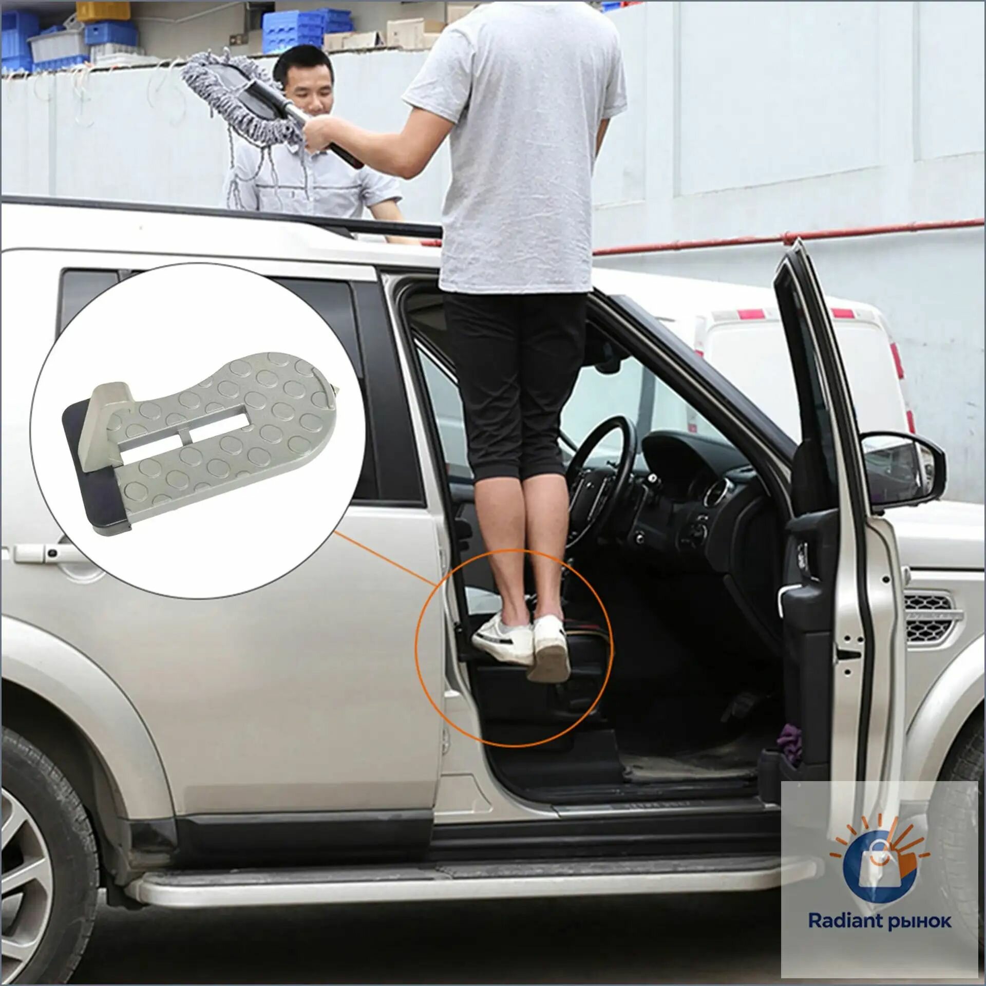 Подножка автомобильная на пороги, 1 шт.