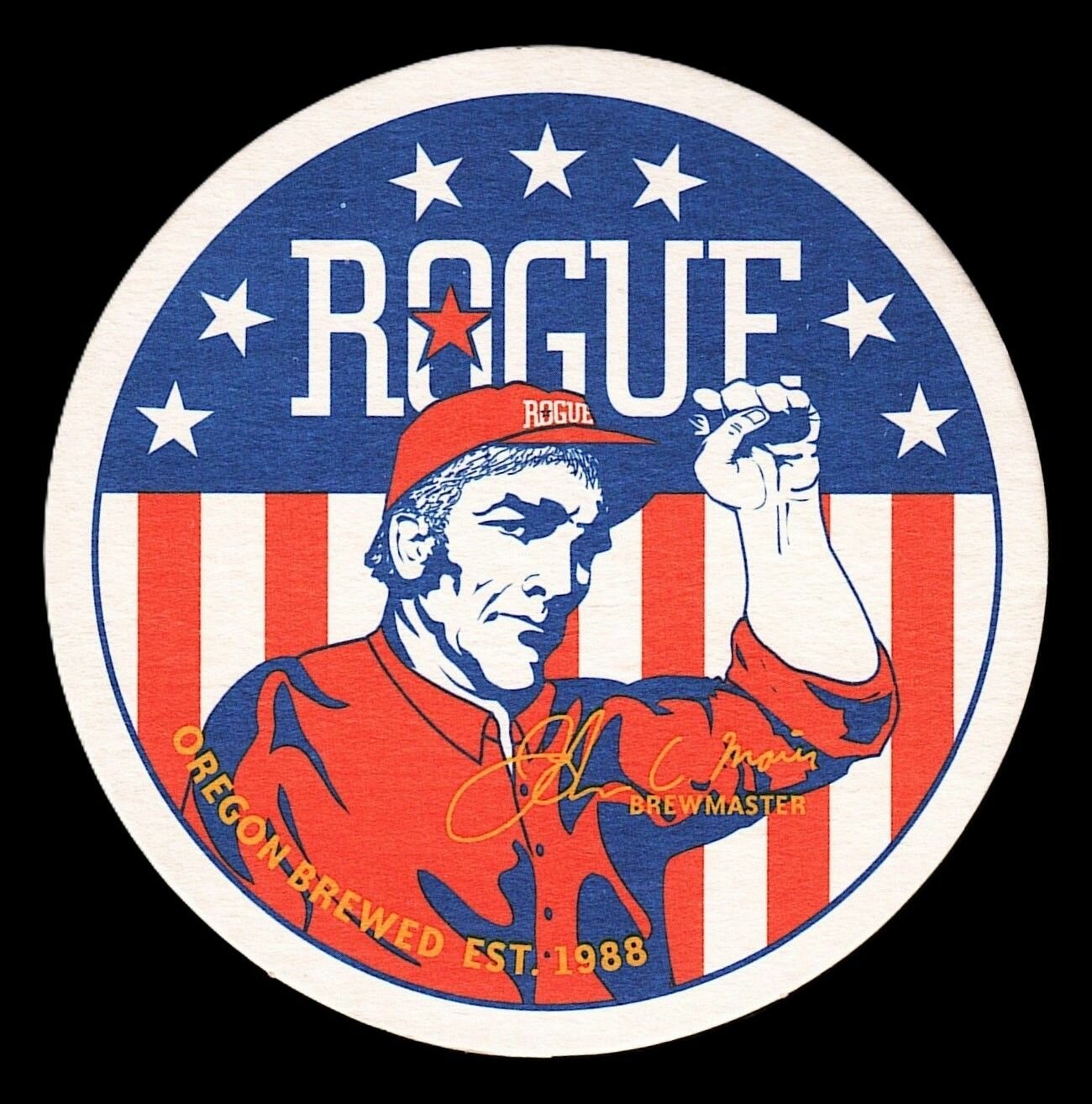 Бирдекель (костер) Rogue Oregon Brewed США (подставка под пивной бокал)