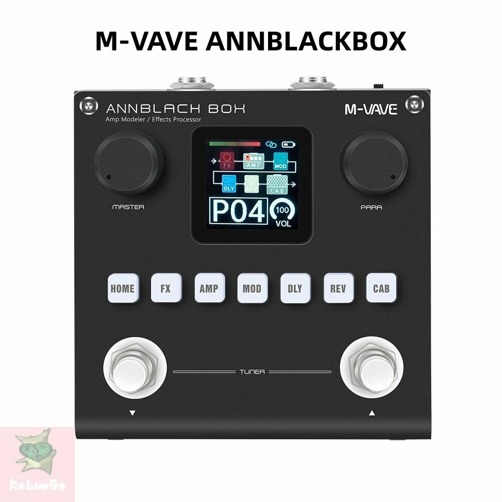 M-VAVE AnnBlackbox Гитарный / басовый усилитель Modeler с мультиэффектным процессором, перезаряжаемый для бас-гитары с э