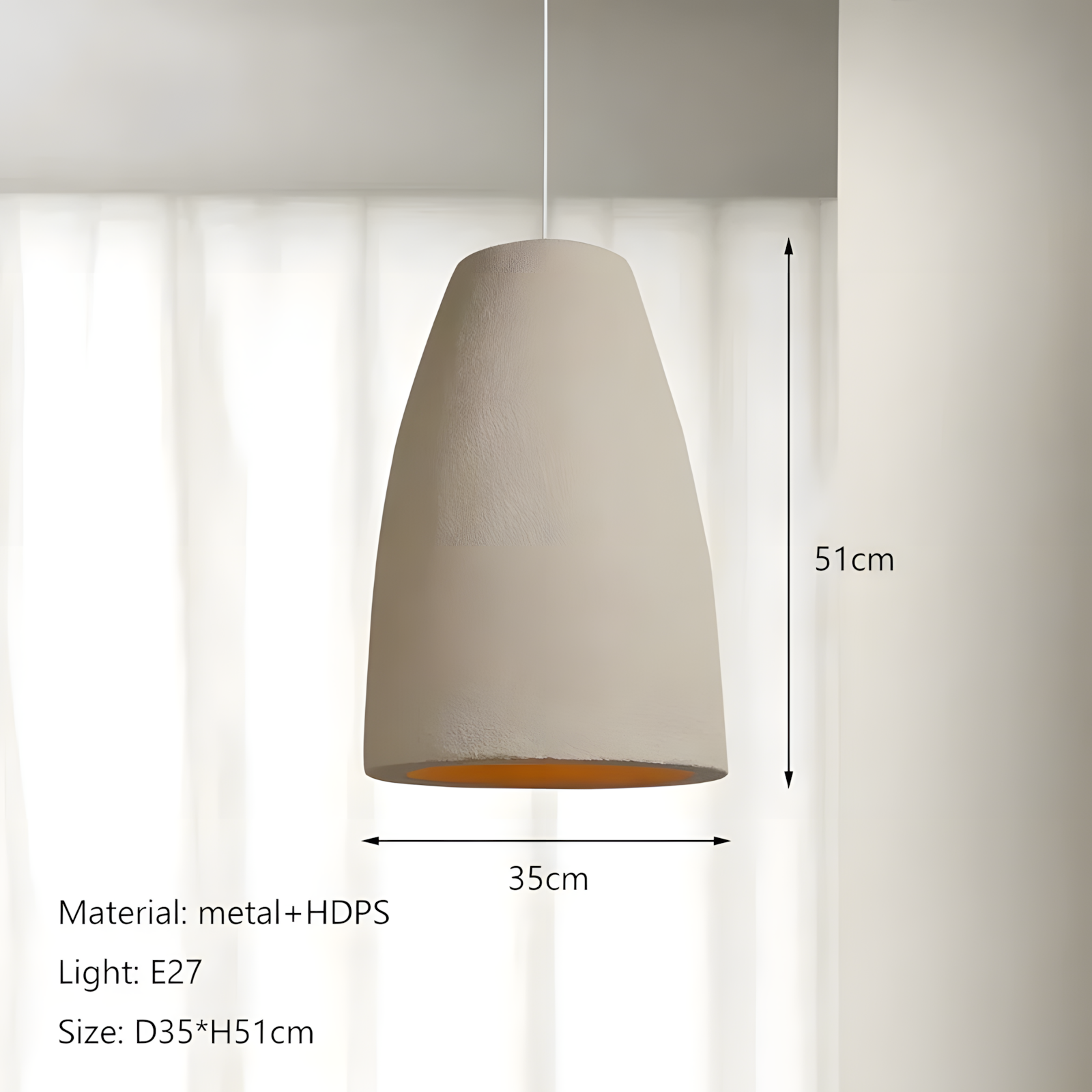 CHUBAN Wabi Sabi Cream Style LED люстра