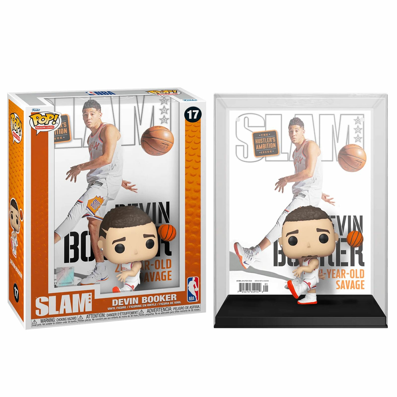 Фигурка баскетболист Девин Букер Обложка Журнала Devin Booker SLAM Magazine Cover NBA 17