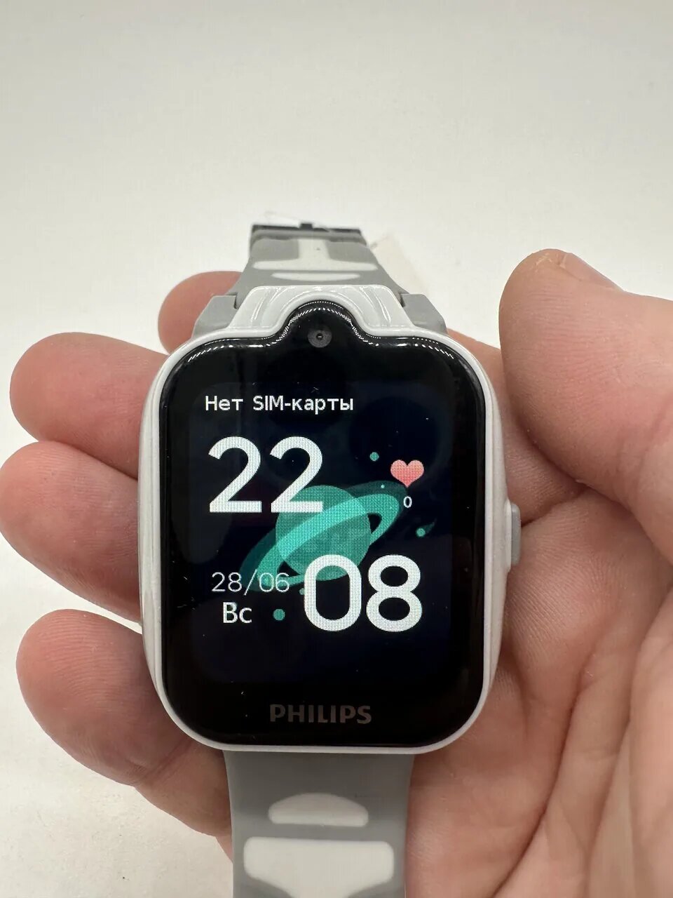 Детские умные часы Philips W6610 Серый c gps