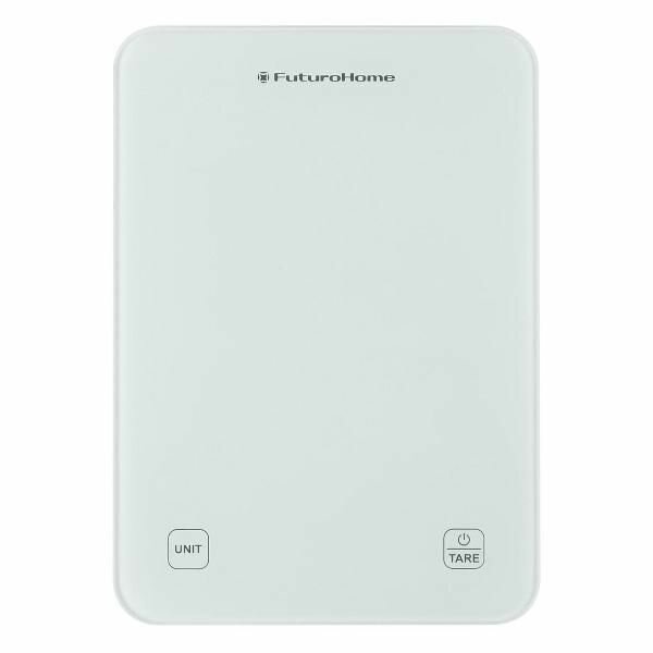 Весы кухонные FuturoHome SK-100W, стекло, белый