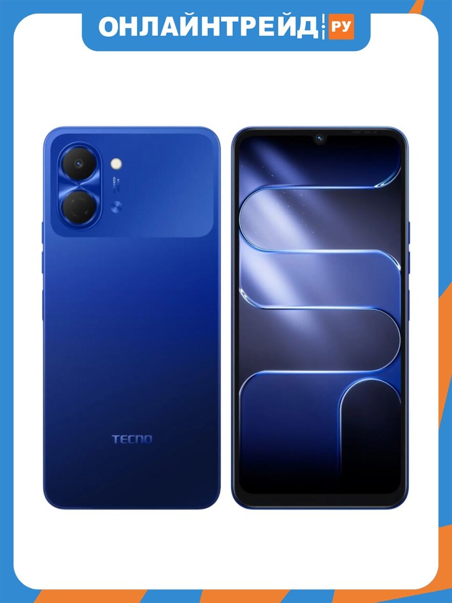 Смартфон Tecno Spark Go 3 4/128GB Синий