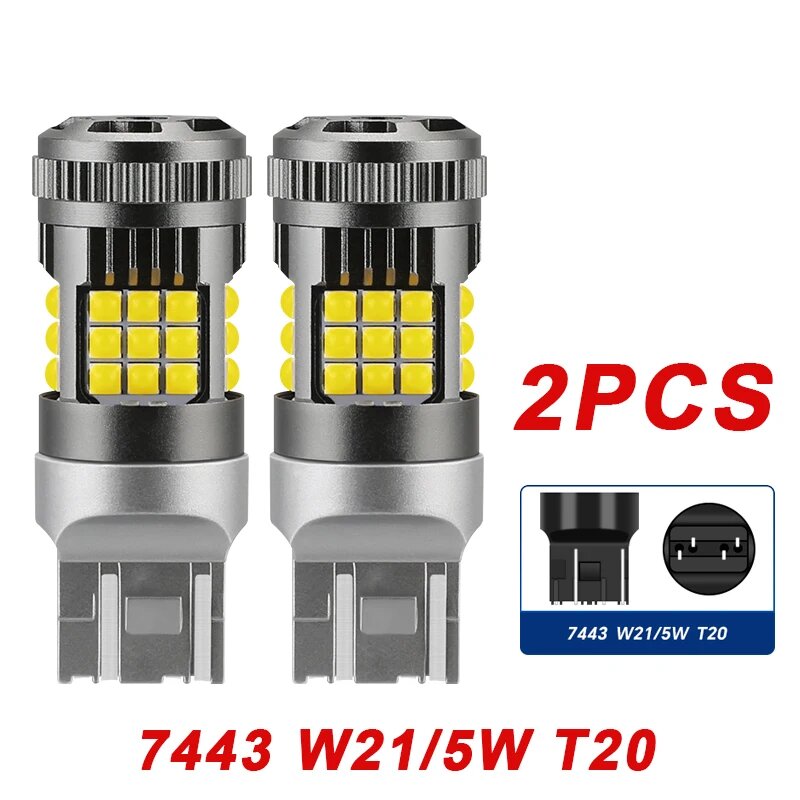 Yirui 2 Шт. Автомобильные Аксессуары Canbus 3030 36SMD, Противобликовые 7443 W21 5W T20, Red