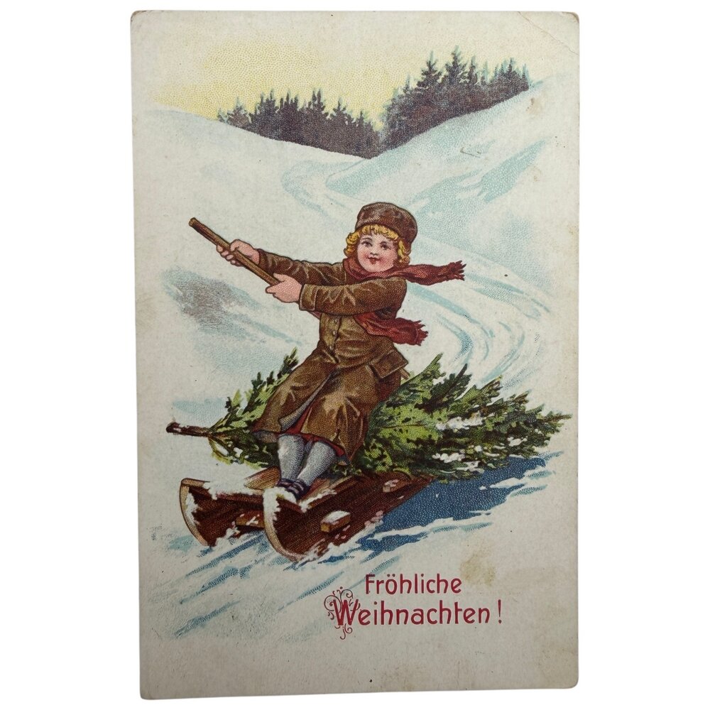 Почтовая открытка "Счастливого Рождества" 1900-1917 гг. Германская Империя