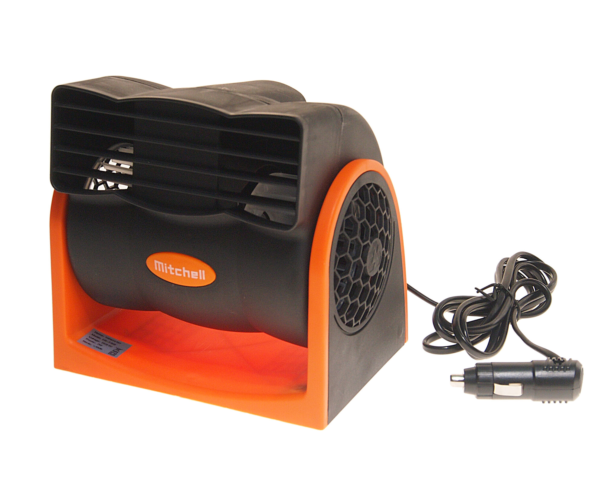 Вентилятор HX-302 16см (6") 24V (12/15W) диммер, безлопастной, black/orange MITCHELL