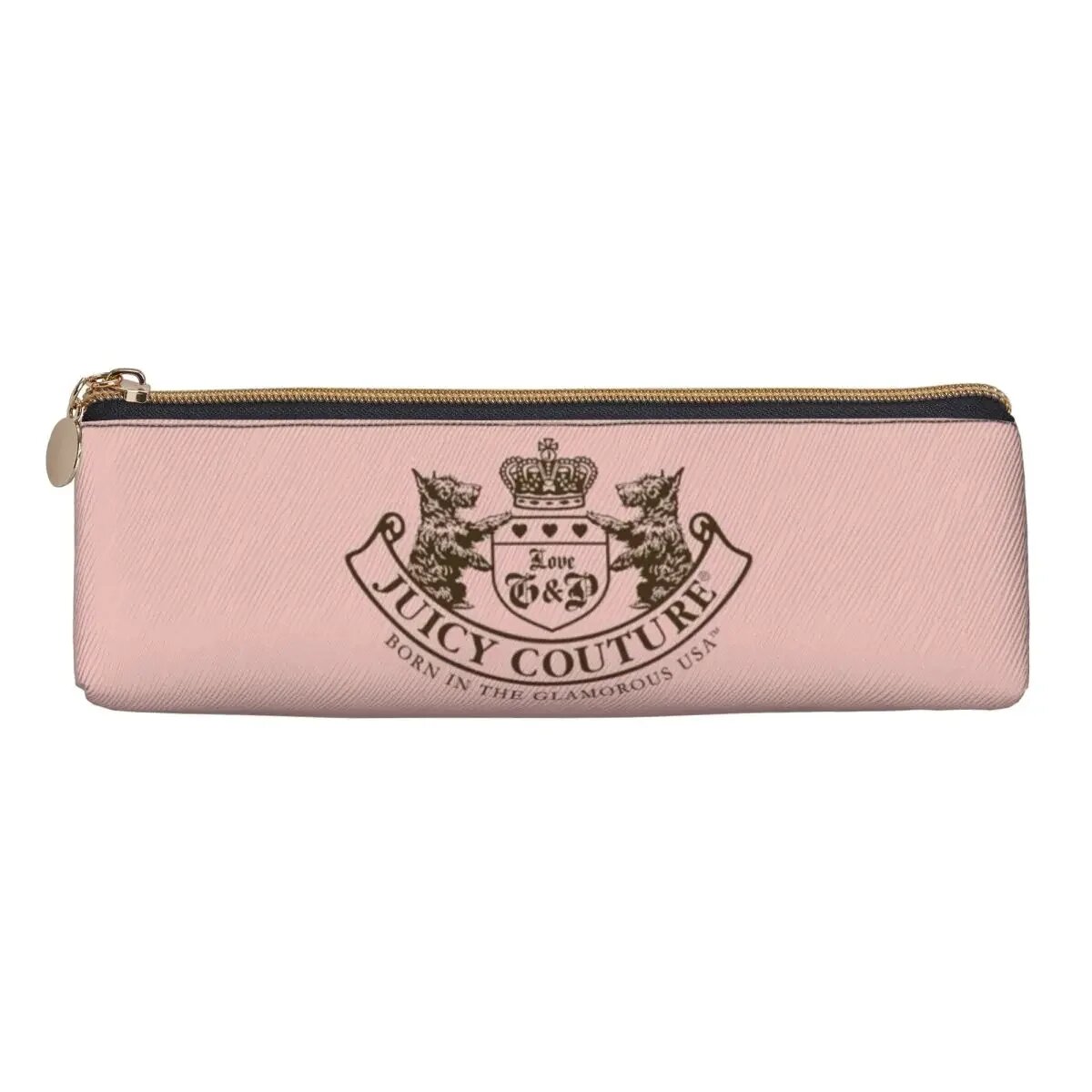 Кожаный пенал Juicy Couture Crest Розовый, 4