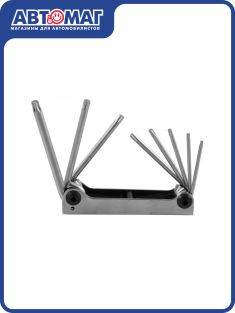 Набор ключей торцевых JONNESWAY TORX® Т9-40 в ключнице, 8 предметов (47404), H07M08SF