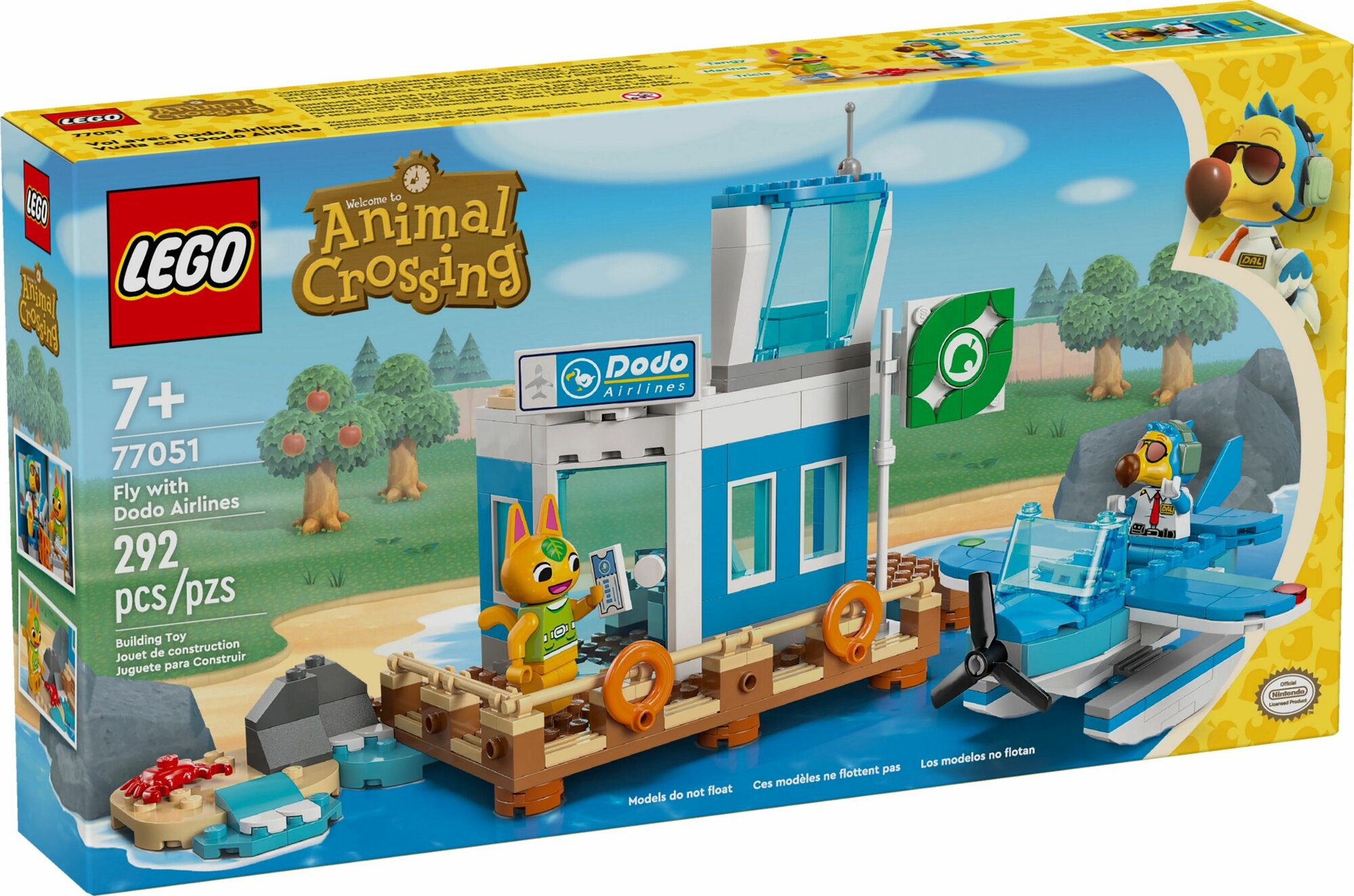 Лего Animal Crossing серия, LEGO 77051 Летайте на концерте Dodo Airlines, lego конструктор для мальчика, лего для девочек