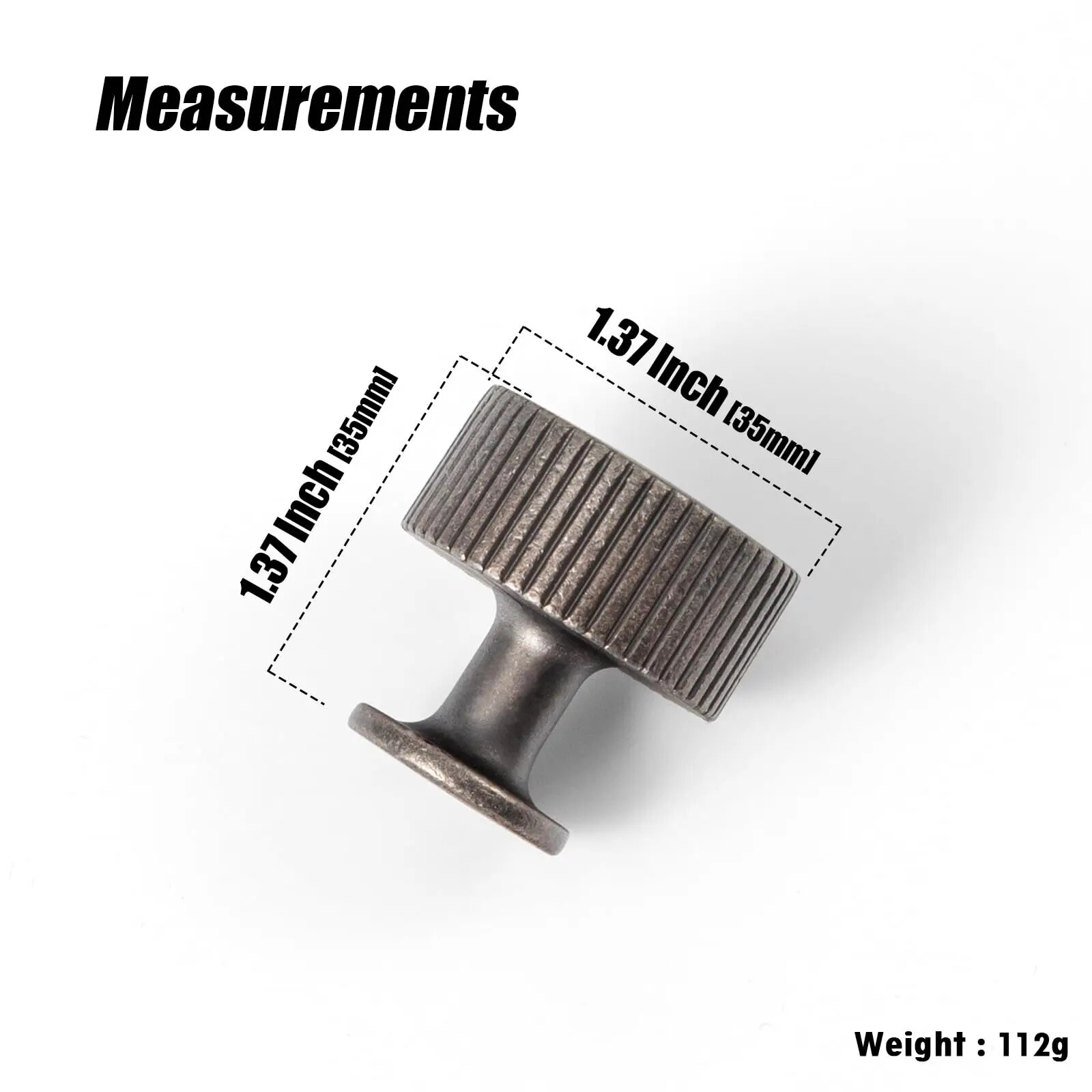 Ручки для шкафов Goo-Ki античная латунь 12.6 дюйма 6 pcs, RS-Knob-L