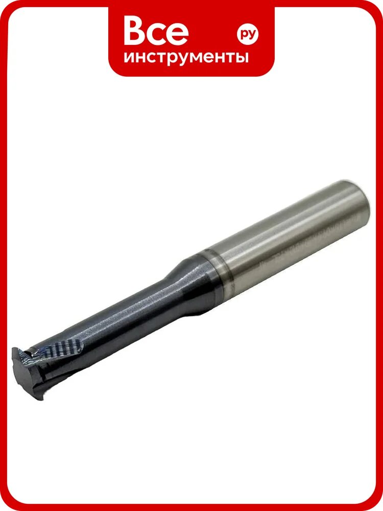 Резьбофреза однозаходная твердосплавная TORNERI М12x1.75 (D9.9x30хD10x75x4T) по стали с покрытием TiXCo Т026171