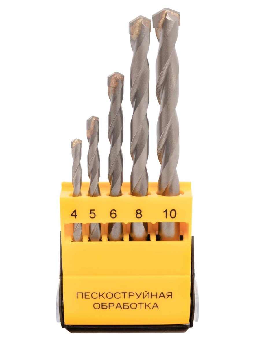 Набор сверл по бетону Inforce 11-01-901-5, 5 шт: 4, 5, 6, 8, 10 мм