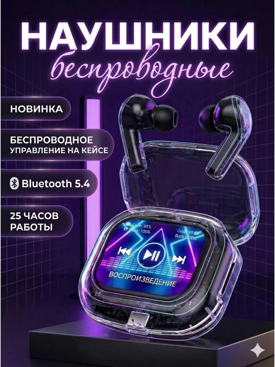 Беспроводные наушники для Android и iPhone с шумоподавлением