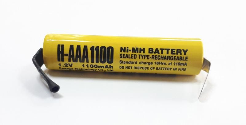 Аккумулятор Energy Technology AAA OEM Low Self Discharge H-AAA1100T 1.2v 1100mAh Ni-Mh (с пластинами) , 1шт.