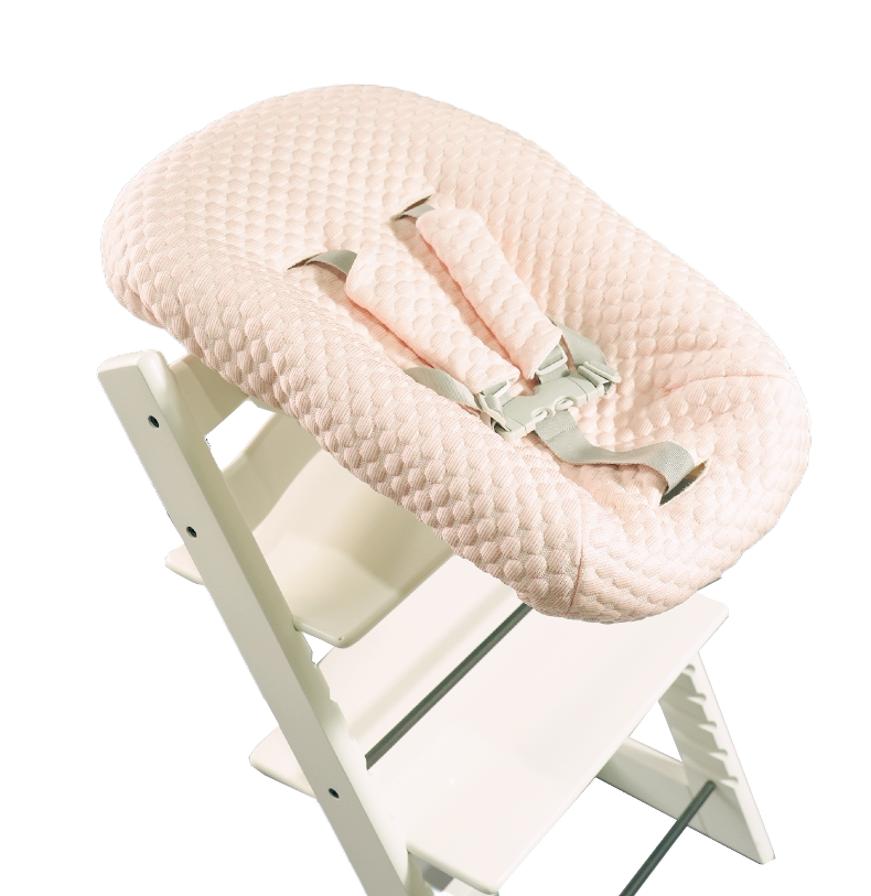 Чехол для детской люльки Stokke New Born Set розовый, ткань А-класс прохладная с хлопком и страховочным ремнем