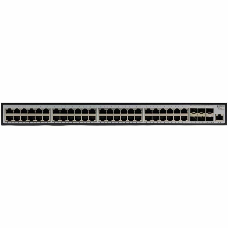 Коммутатор Origo OS3254P управляемый L3, 48 портов PoE 1 Гбит/с, 6 SFP+ 10 Гбит/с, 880 Вт OS3254P/880W/A1A