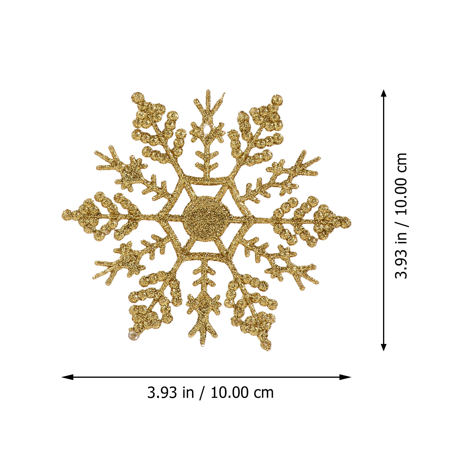24 Штуки Пластиковые Украшения В Forme Снежинок Для Christmas И Декора Дома 10X10Cm