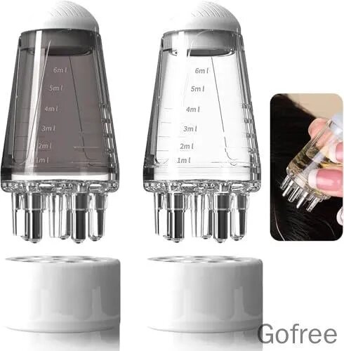 Набор массажных приспособлений для кожи головы с гребнями и подвижным роликом