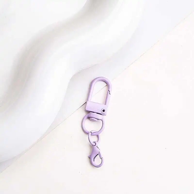 Каламори брелоки-карабины с цепочками для рукоделия Фиолетовый, 1pcs, LPU
