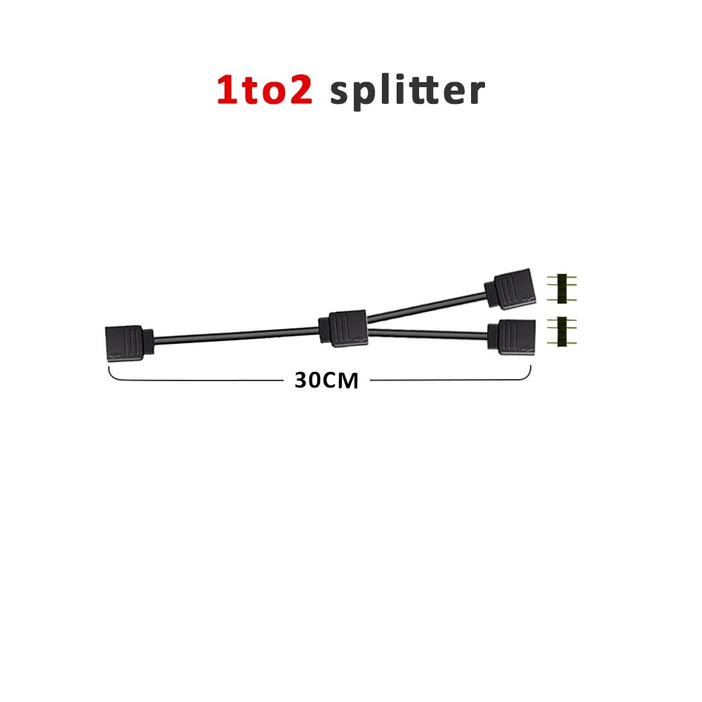 RGBIC Светодиодная лента MJJC 60LED/м 5V 3PIN 1to2 Splitter
