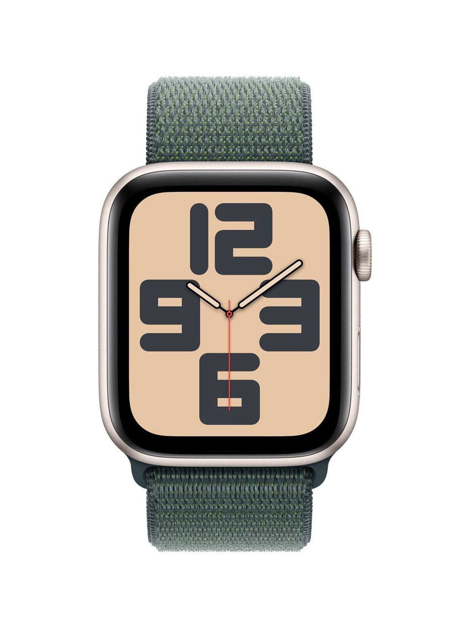 Умные часы Apple Watch SE 2 40 мм GPS, алюминиевый корпус Starlight, ремешок Lake Green Sport Loop
