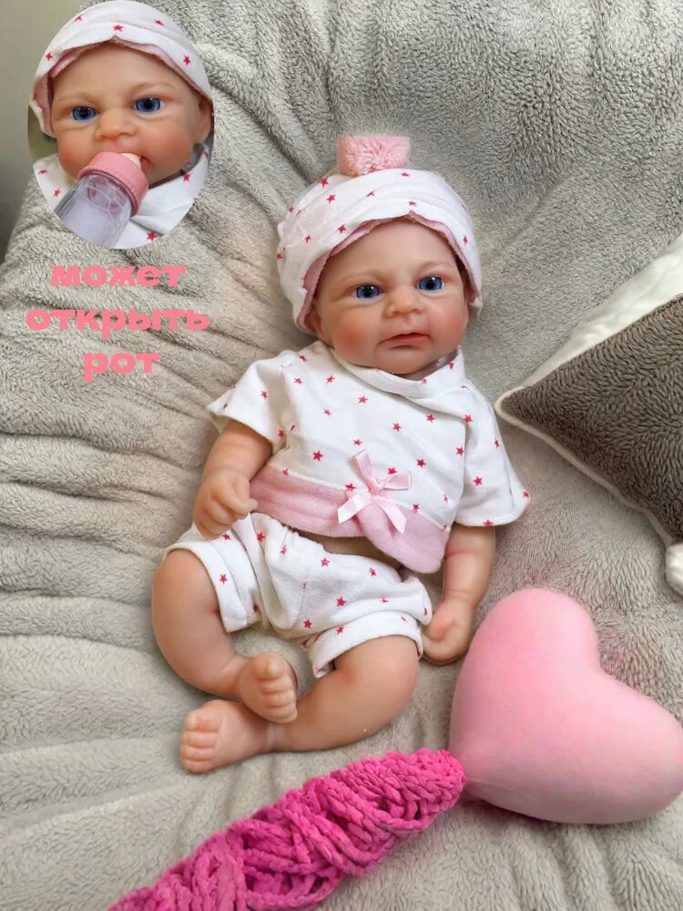 33CM силиконовая девушка перерожденная кукла