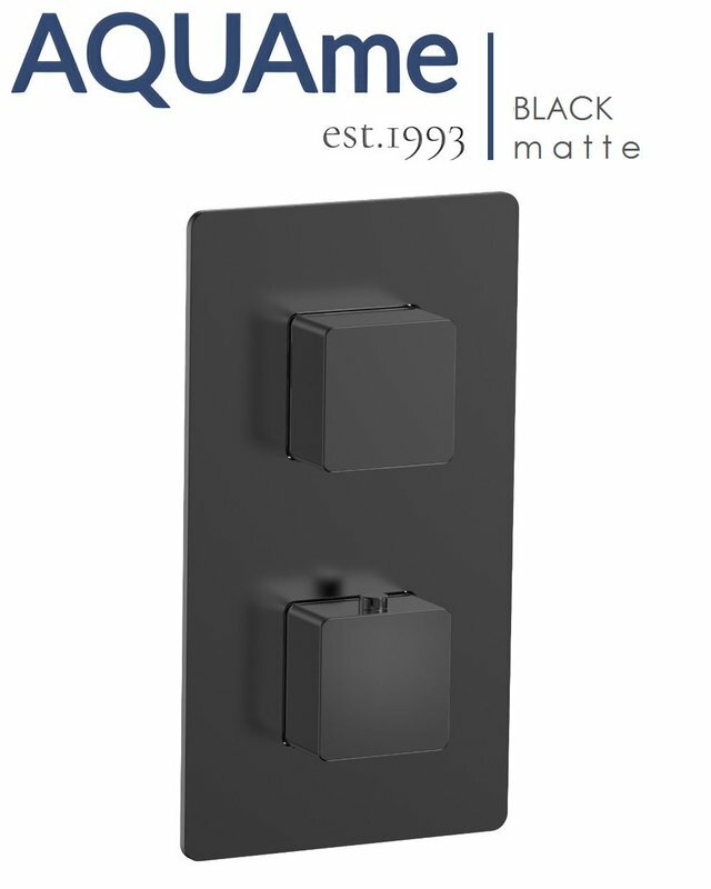 Смеситель для ванны и душа AQUAme Savona с термостатом AQM8809MB