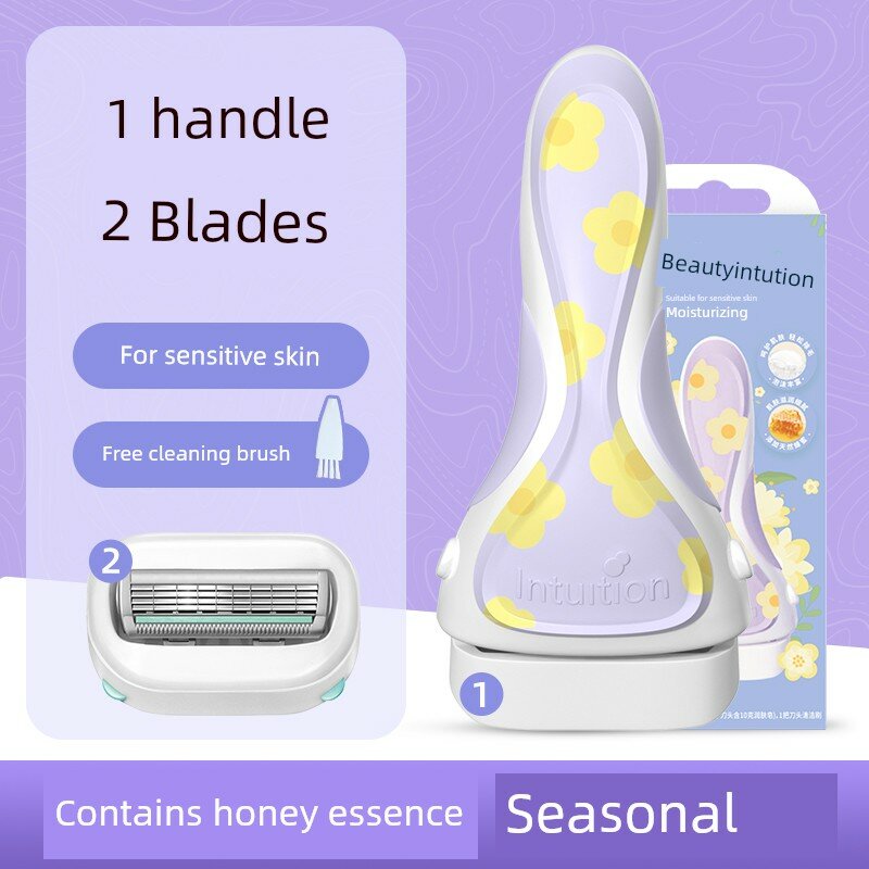 Бритва Schick VC Lemon для удаления волос, бритва для подмышек, бритва для интимной зоны Schick для женщин. [Для