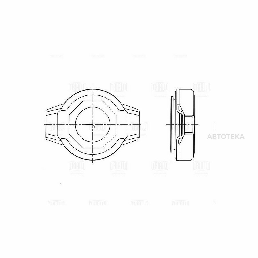 Выжимной подшипник NISSAN ALMERA N15 (95-)/N16 (00-)/ALMERA CLASSIC (06-) (мех.) TRIALLI CT1403