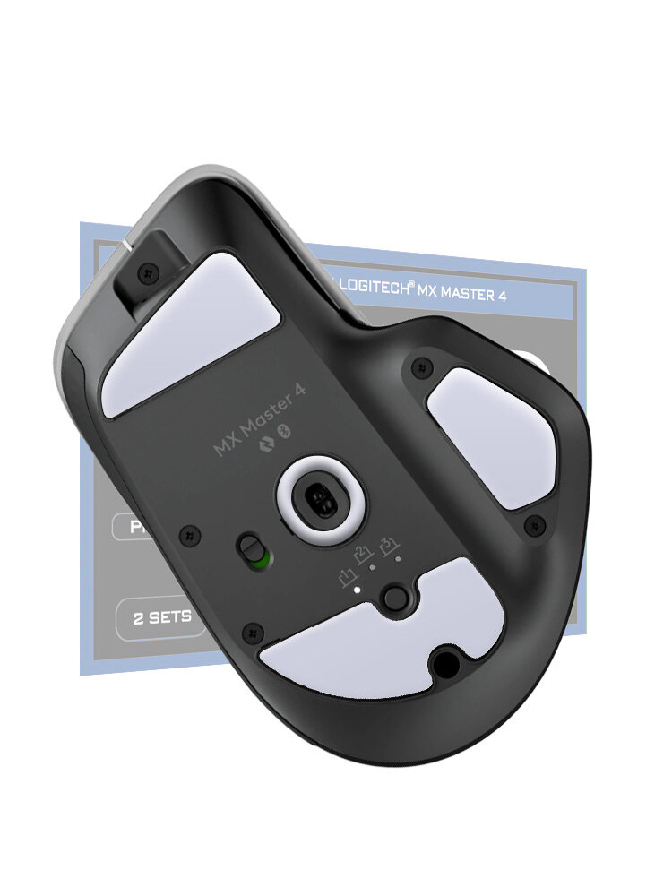 Глайды для мыши Logitech MX Master 4 / Ножки для игровой мыши / TALONGAMES Glides ICE